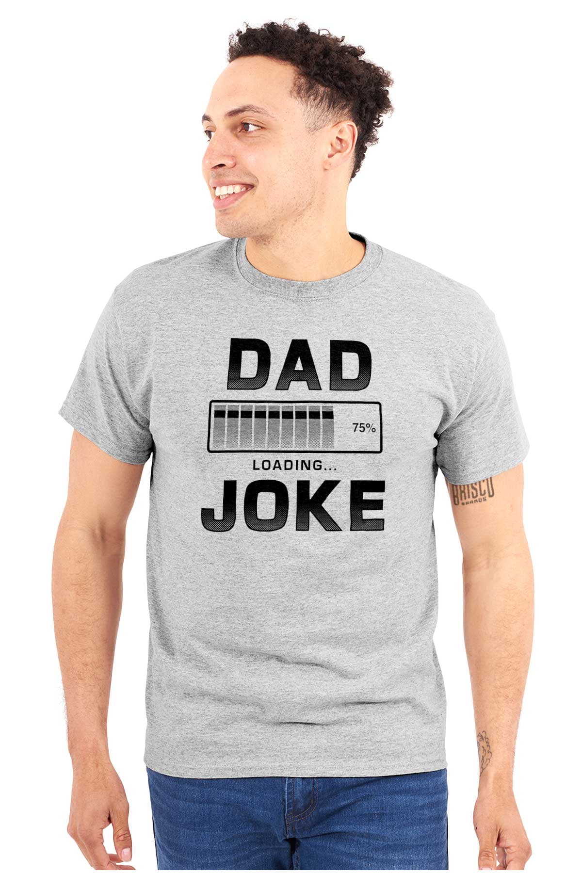 Dad Joke Loading Corny Father Humor Men Big & Tall Graphic Tee Brisco ...