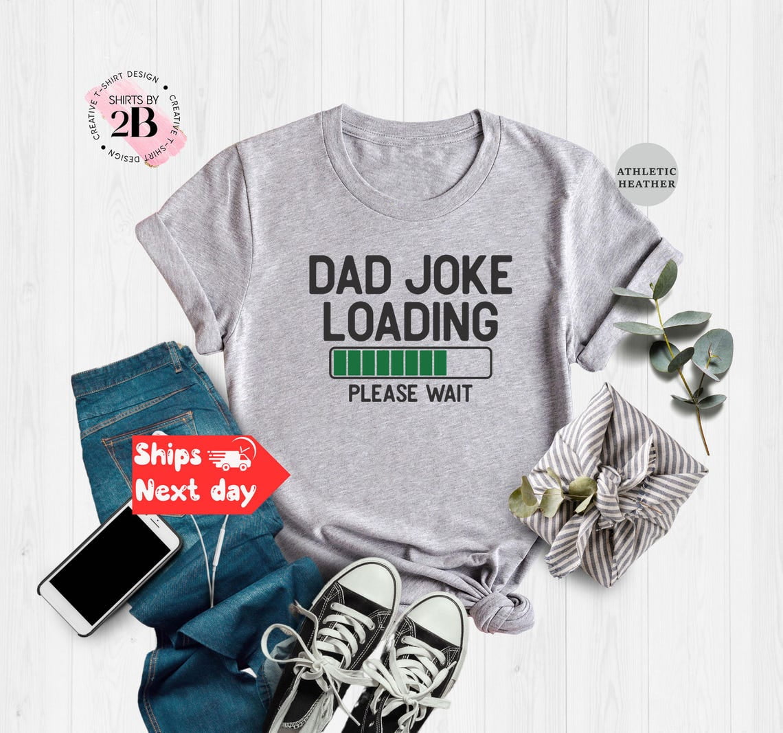 Dad Joke Loading Shirt, Expecting Dad Gift Shirt, New Dad Humor Tee ...