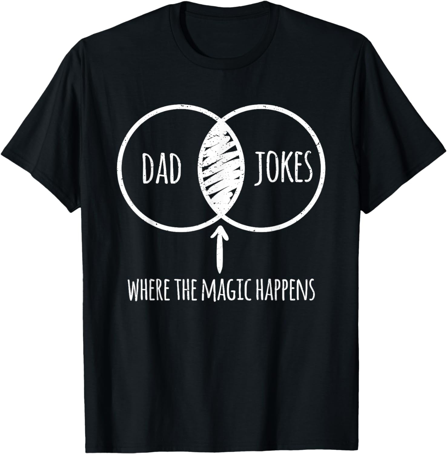Dad Joke Venn Diagram Humour Fathers Day T-Shirt - Walmart.com