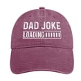 Dad Joke Wine Red Hat Adjustable Funny Fashion Unisex Baseball Cap For ...