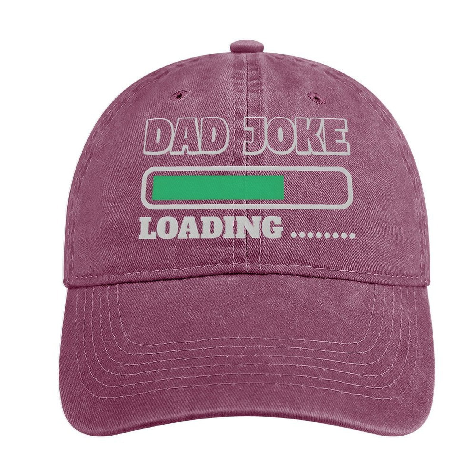 Dad Joke Wine Red Hat Adjustable Funny Fashion Unisex Baseball Cap For ...