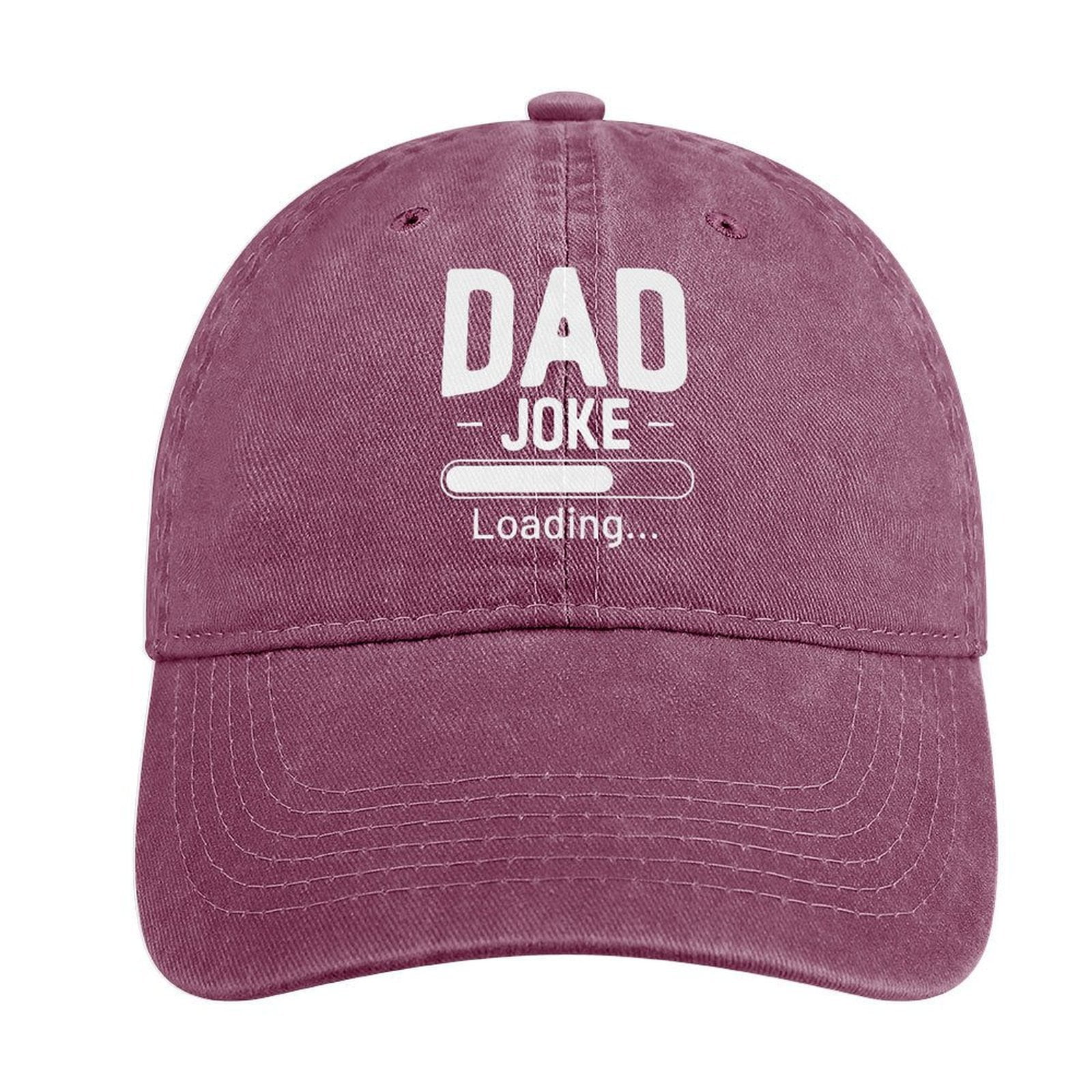 Dad Joke Wine Red Hat Adjustable Funny Fashion Unisex Baseball Cap For ...