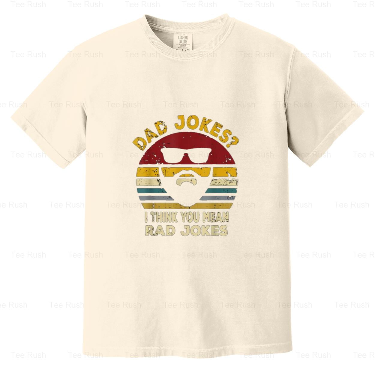 Dad Jokes Think Rad Jokes Funny Dads Humor Pun Father's Day Gift Saying ...