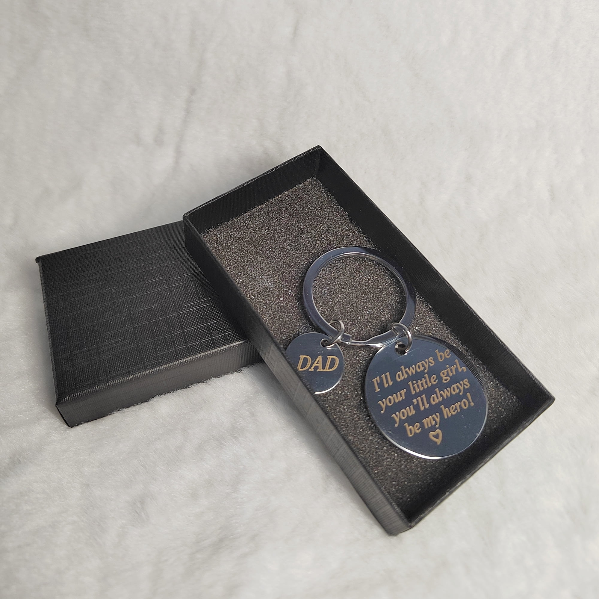 Dad Keychain Father’s Day Gift keyring Daughter's Birthday Gift to Dad ...