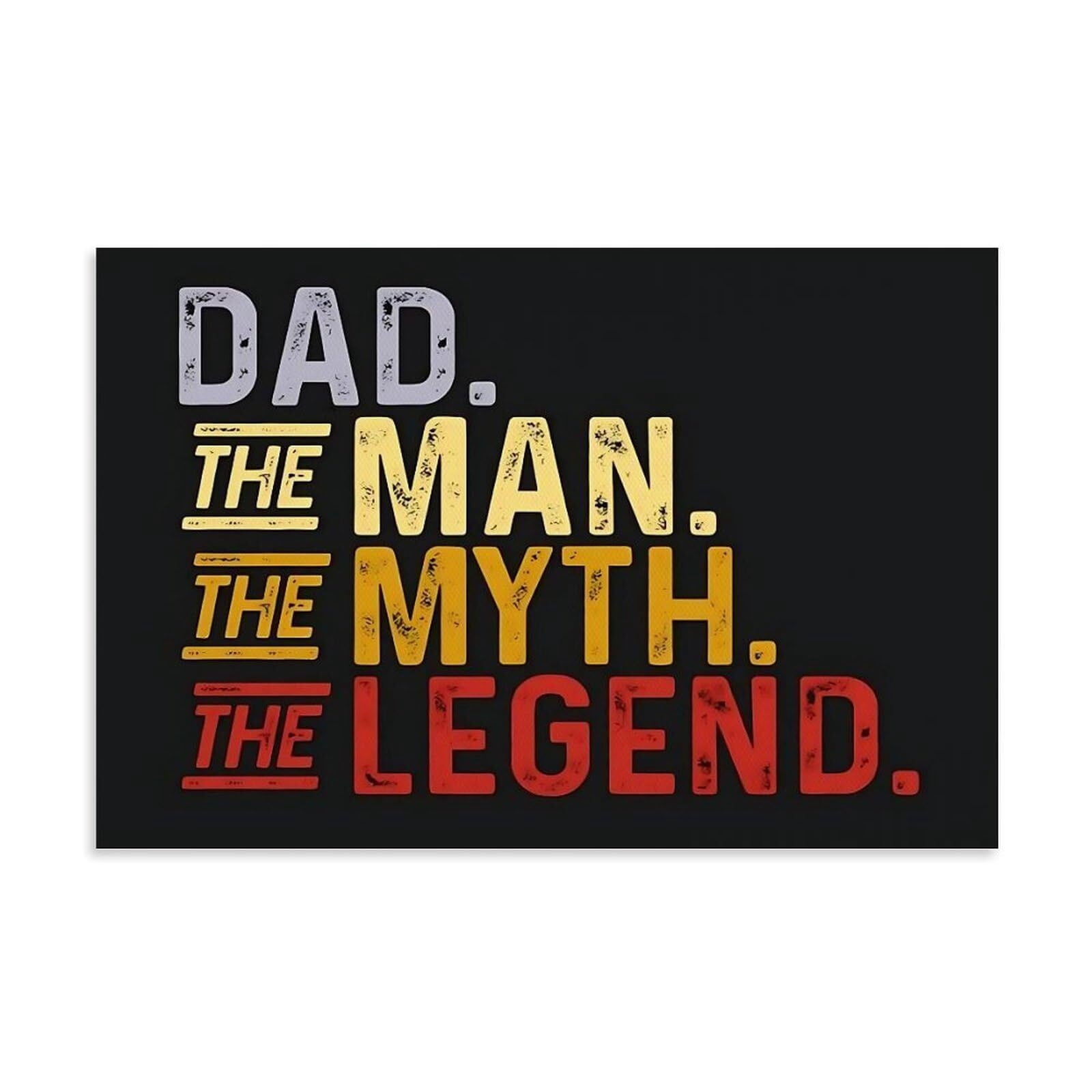 Dad The Legend Print Father's Day Gifts Meaningful Artwork Time Passes ...