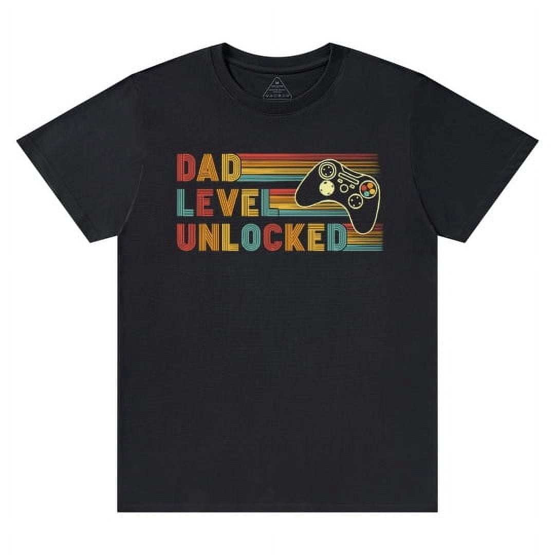 Dad Level Unlocked T-Shirt – Funny New Dad Gift – Gamer-Inspired Father ...