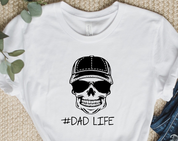Dad Life Skull Shirt, Shirt, Skull Shirt, Shirt, Dad Shirt, Father's ...