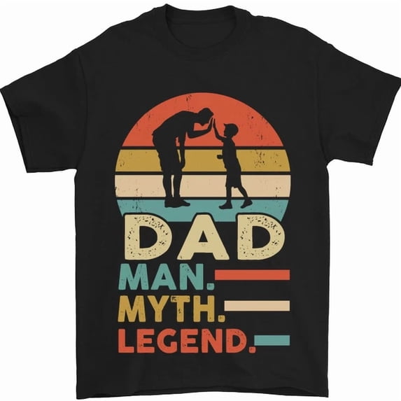 Dad Man Myth Legend Funny Fathers Day Mens T-Shirt Cotton - Walmart.com