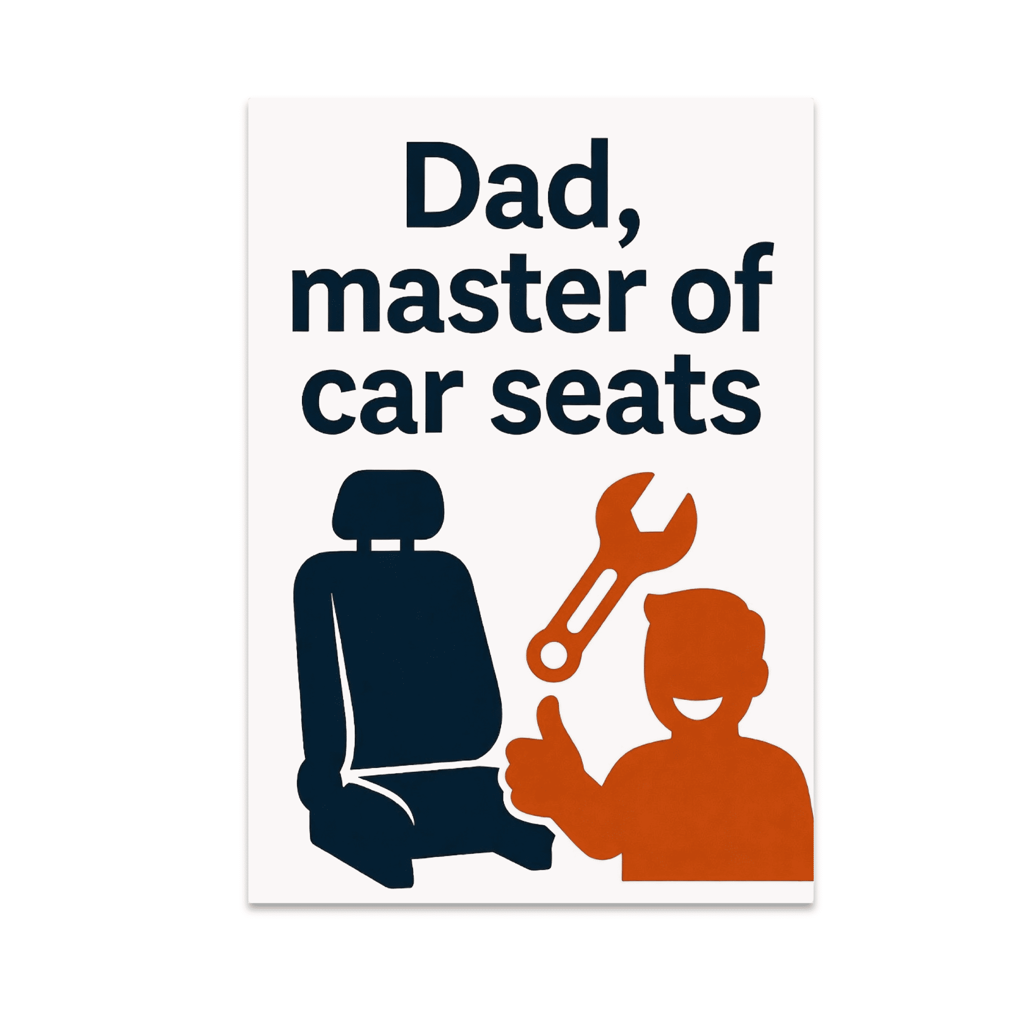 Dad Master of Car Seats Wall Art - Car Seat Installer Dad - 13x19 ...