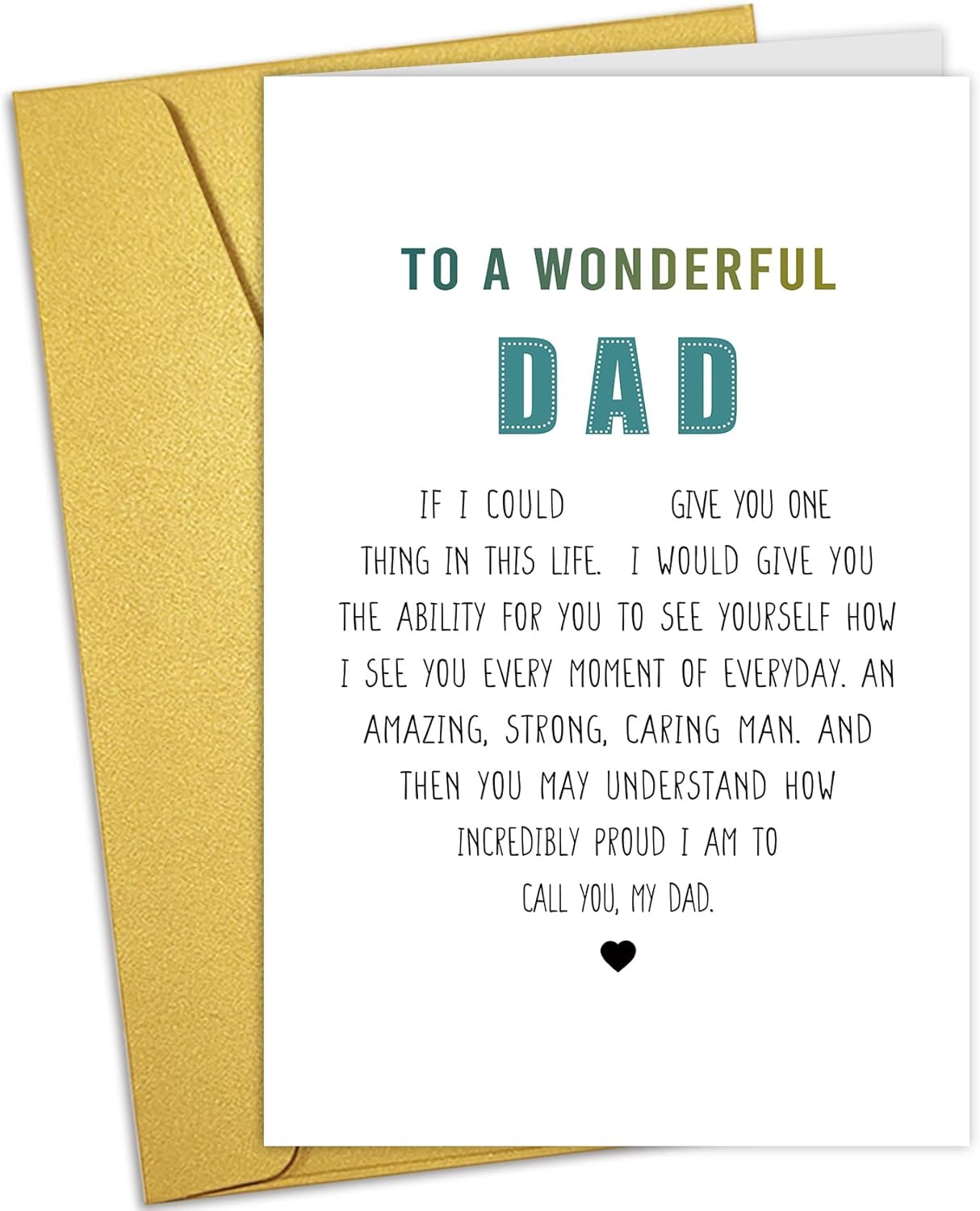 Dad Meaningful Birthday Card, Special Birthday Gift for Dad, Sweet ...