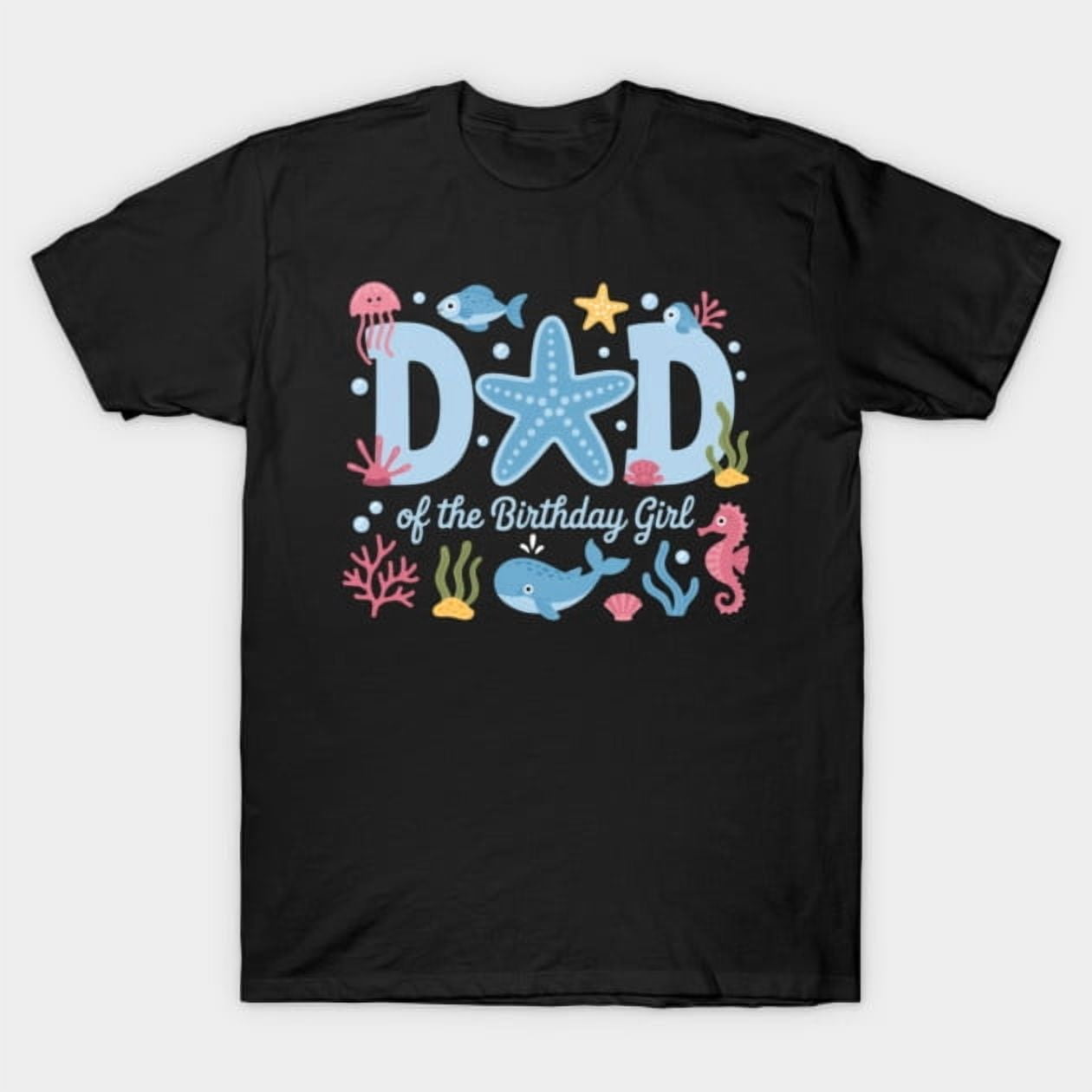Dad & Mom Of The Birthday Girl One-Der The Sea Mama And Dad Design ...