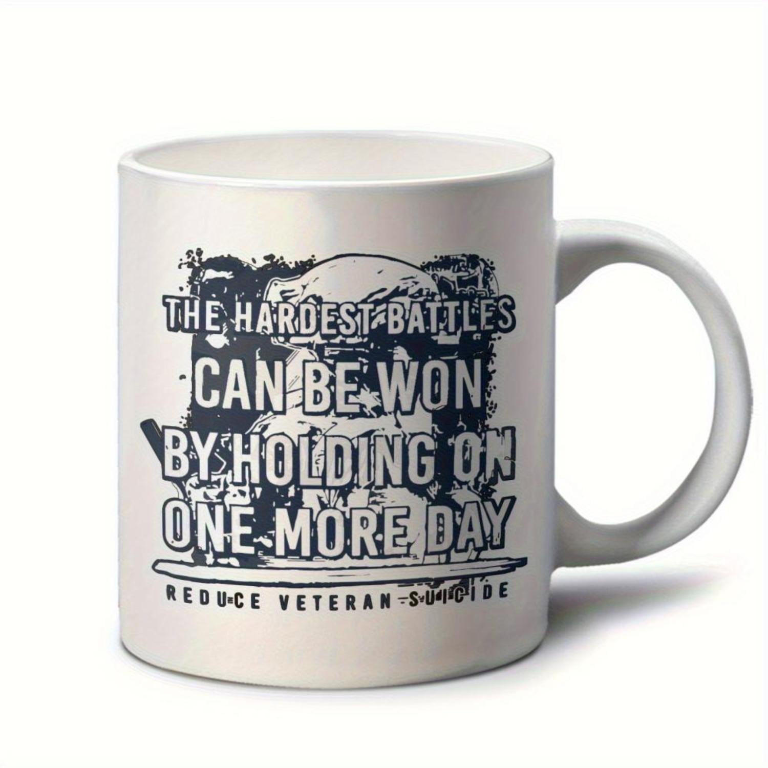 Dad Mug Hardest Battles Won One Day at a Service Ceramic Coffee Cup ...