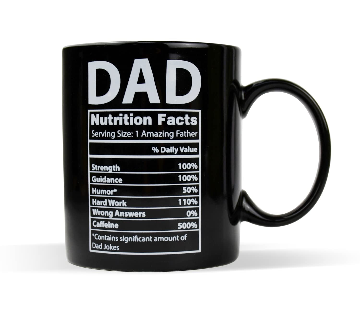 White 11oz Dad Mug - Fun Gifts From Daughter - Ideal Christmas Stocking ...