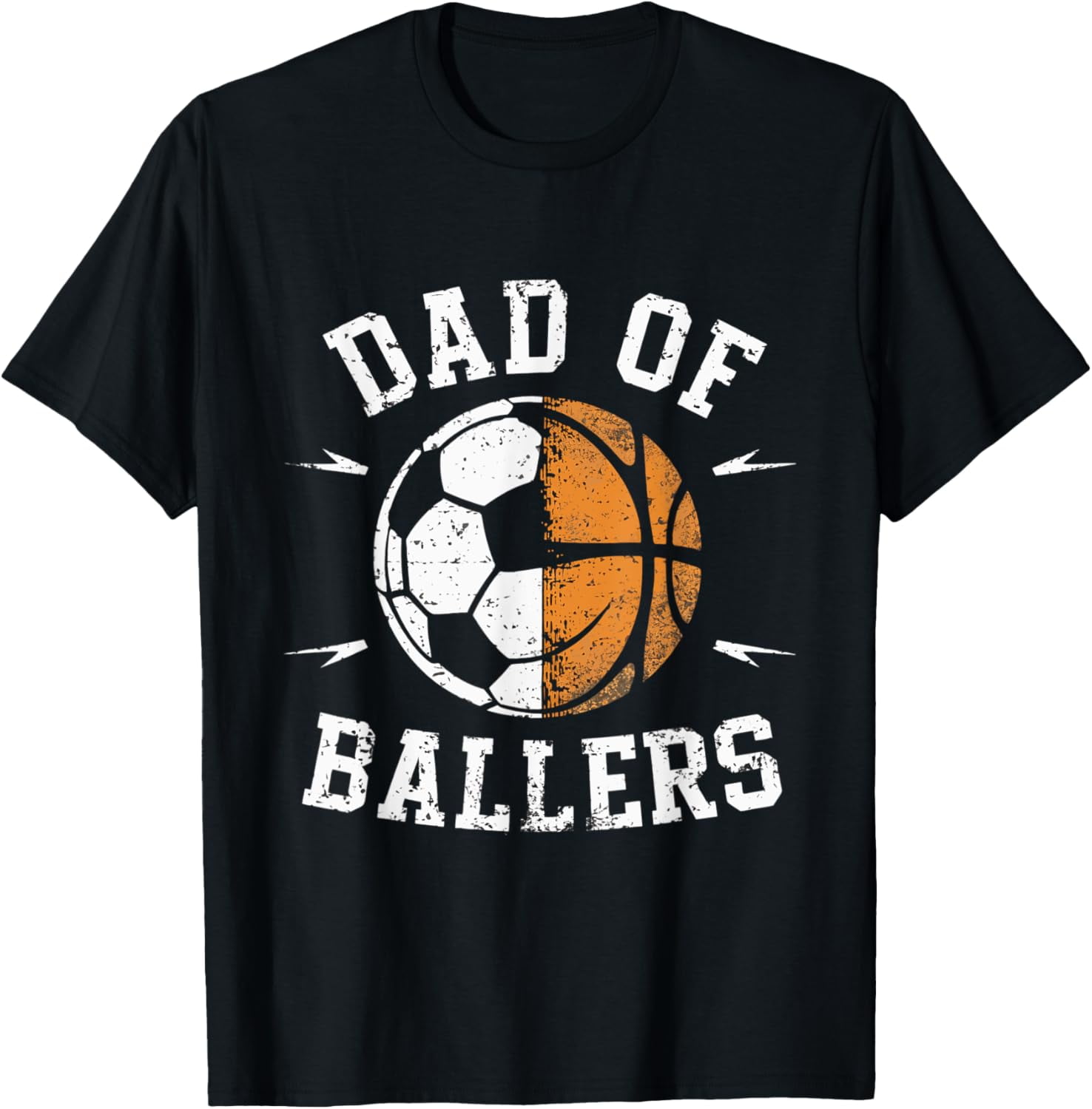 Dad Of Ballers Basketball Soccer Ball Fathers Day coach Funny Creative ...