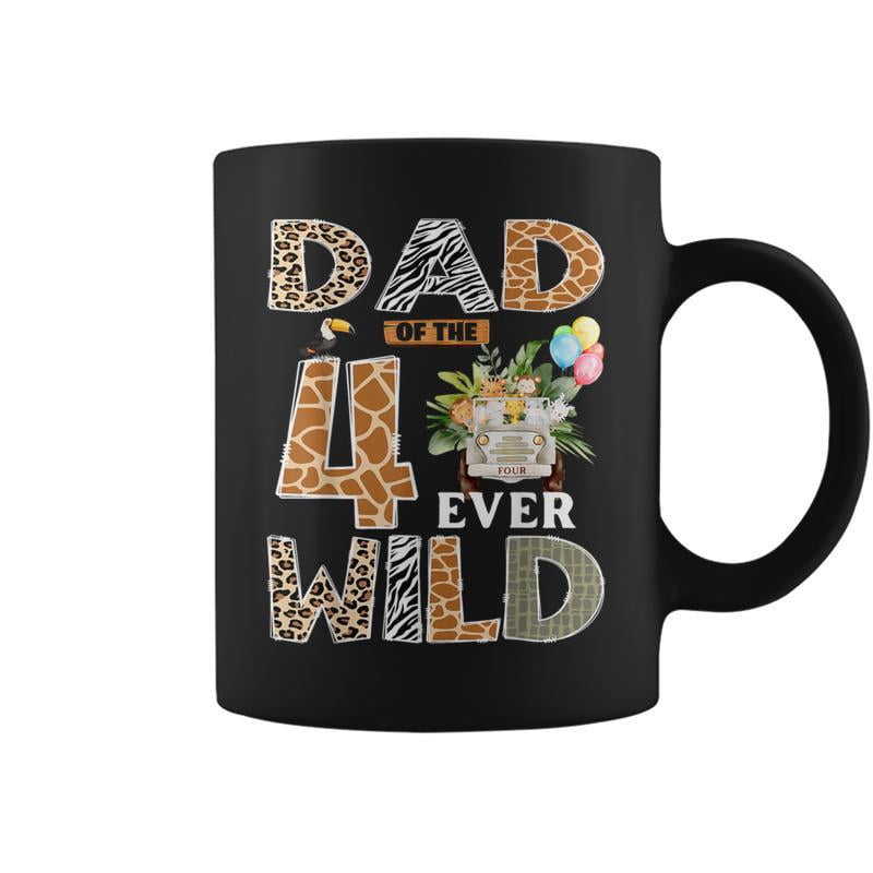 Dad Of The Four Ever Wild Safari 4Th Birthday Boy Matching C - Walmart.com