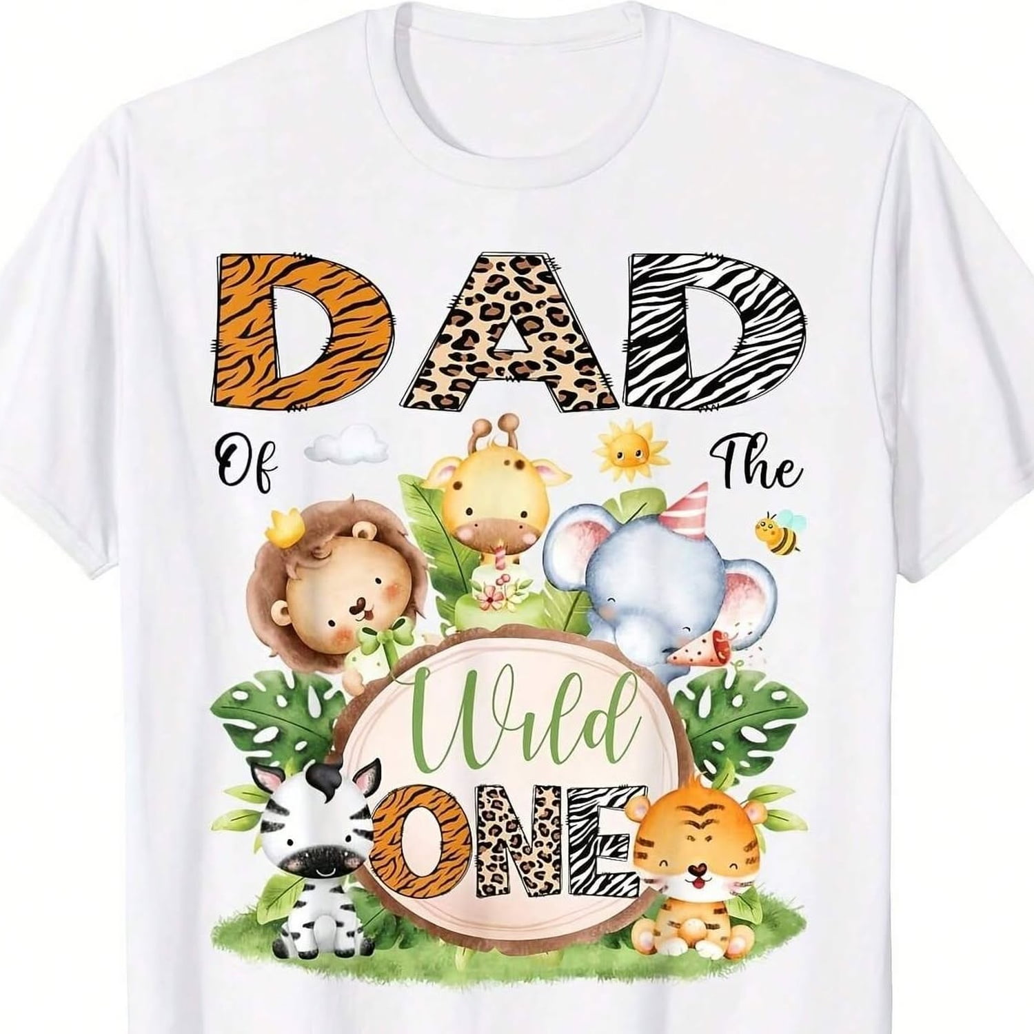 Dad Of The Wild One Jungle 1St Birthday T-Shirt - Walmart.com