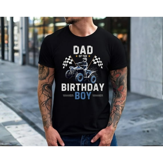 Dad Of the ATV Birthday Boy Shirt, Quad Bike Birthday Family Outfit ...