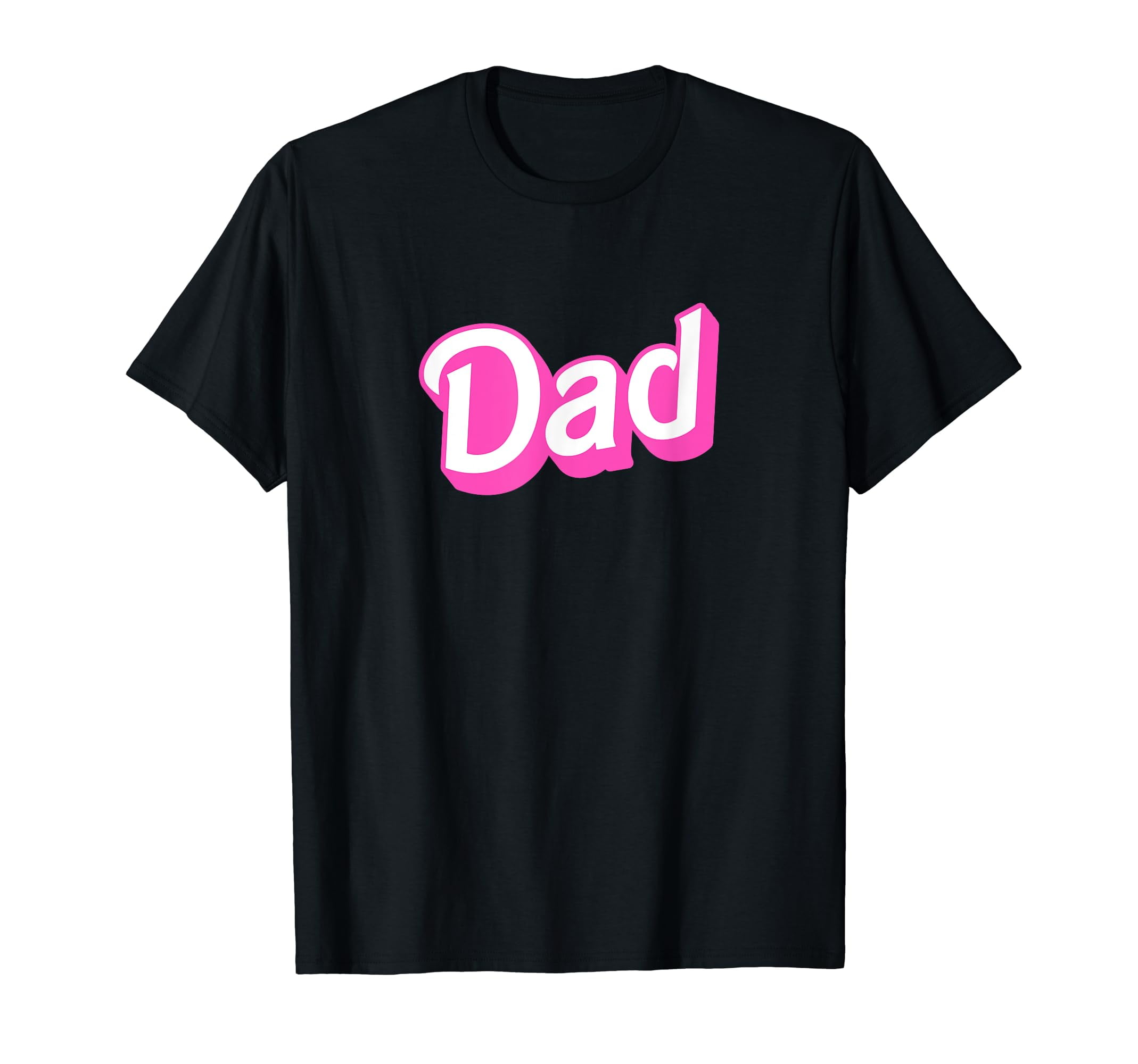 Dad Pink & White Overlapping Font Halloween Costume T-Shirt - Walmart.com