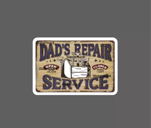 Dad Repair Sticker Tools Waterproof Sticker Phone Decal Water Bottle ...