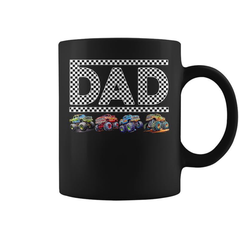 Dad Retro Monster Truck Family Crew Birthday Matching Family Coffee ...