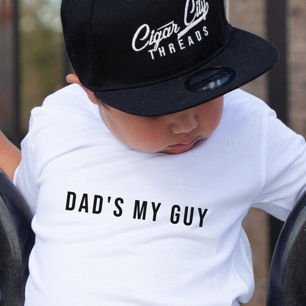 Dad'S My Guy Toddler Shirt, Minimalist Fathers Day Baby Tee, Dad Is My ...