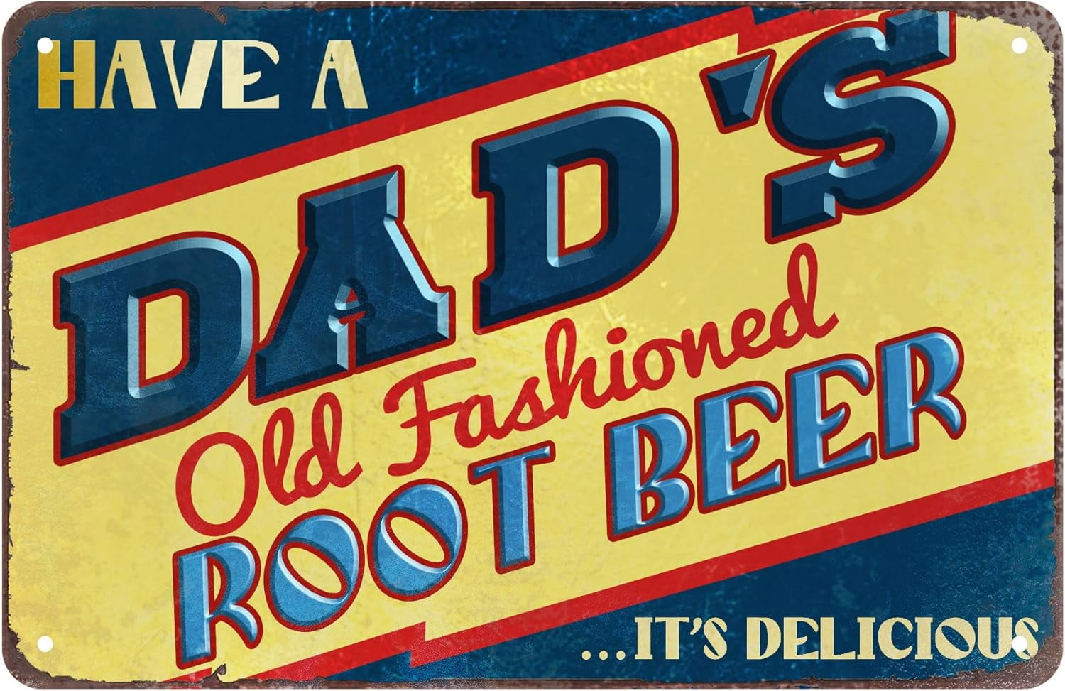 Dad'S Old Fashioned Root Beer - Metal Tin Sign Poster Poster Bar Cafe ...