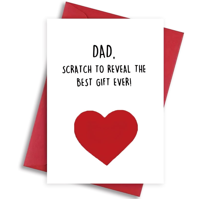Dad Scratch-Off Card - "Reveal the Best Gift Ever!" Unique Gift Idea ...