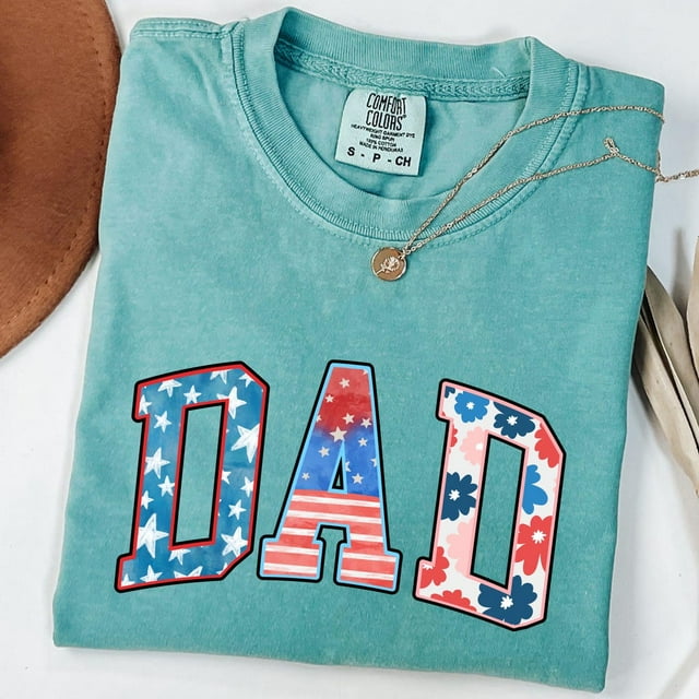 Dad Shirt With American Flag, Father'S Day, Patriotic American Dad Shirt, 4Th Of July Shirt ...