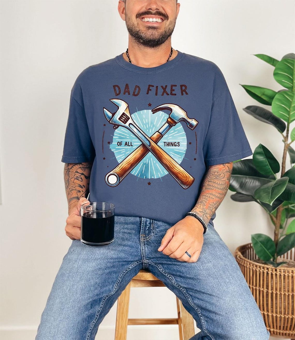 Dad Shirt, Dad Fixer Of All Thing Shirt, Dad Tools Tee, Dad Definition ...