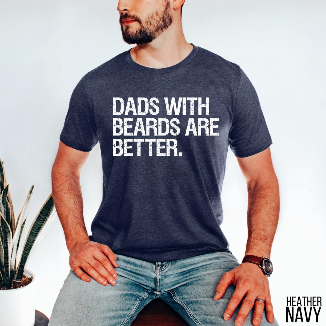 Dad Shirt Dads With Beards Are Better Dad Cool Dad Shirt New Dad Shirt ...