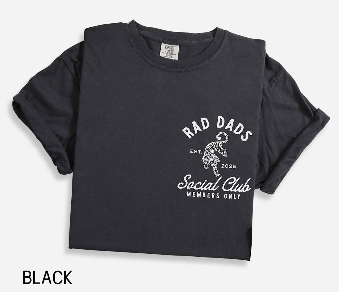 Dad Shirt Rad Dad Social Club Shirt First Father'S Day Gift Vintage ...