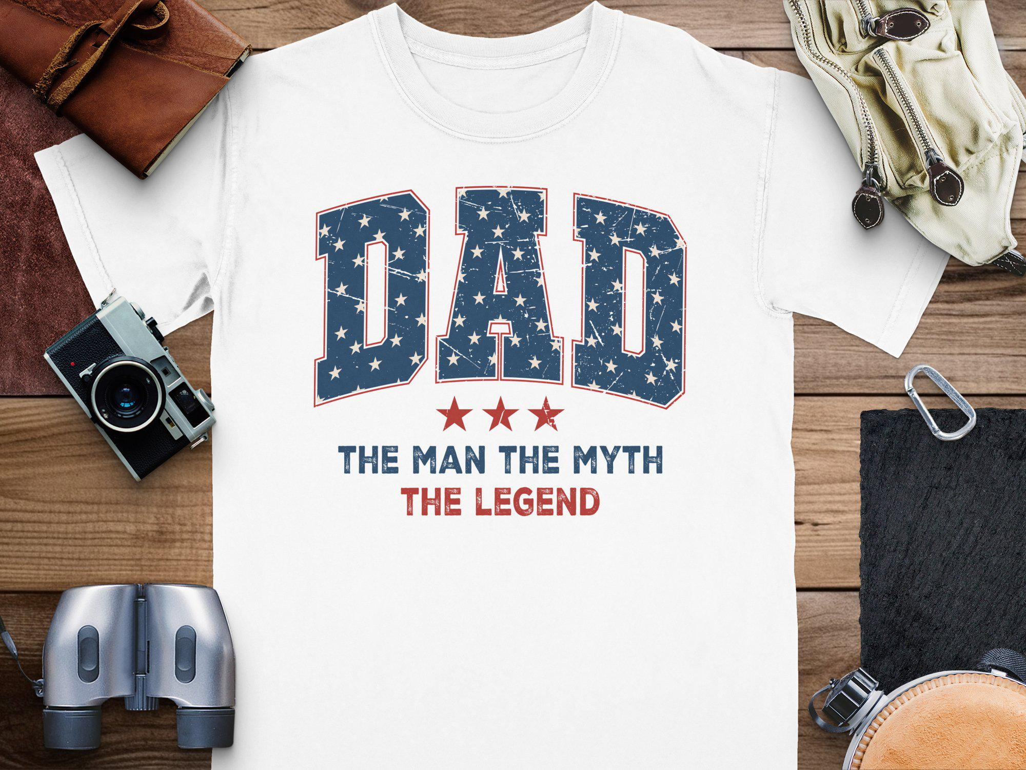 Dad T-Shirt The Man The Myth The Legend Father's Day Gift Best Dad Birthday Tee - Walmart.com
