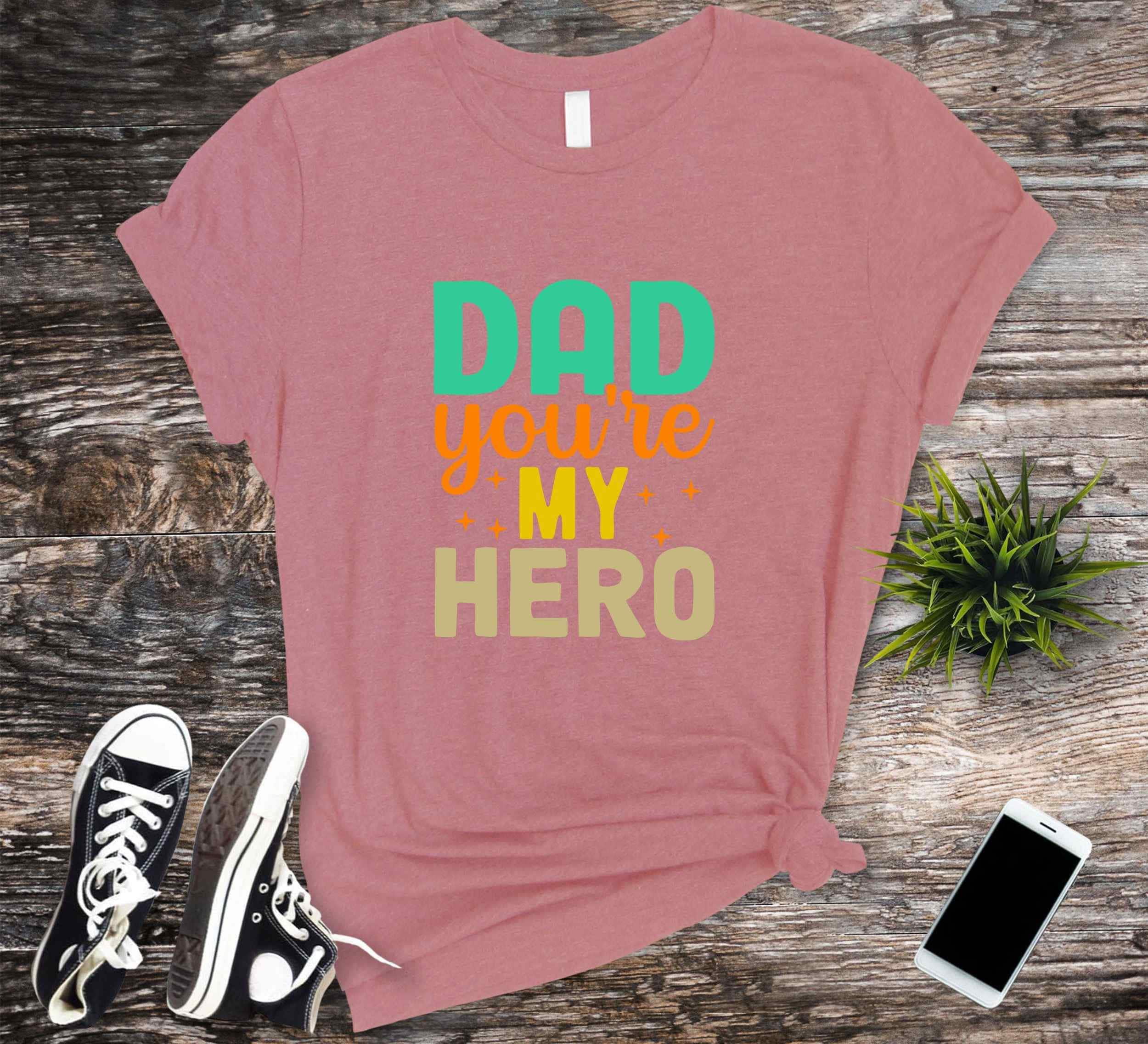 Dad T-shirt, My Dad is My Hero Tshirt, Dad is My Hero Shirt, Best Dad Shirt, Daddy is My Hero ...
