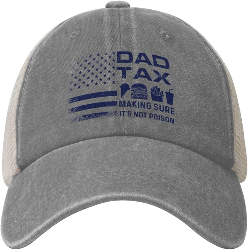 Dad Tax Making Sure It's Not Poi-Son Cap Father's Day Mesh Retro Hat ...