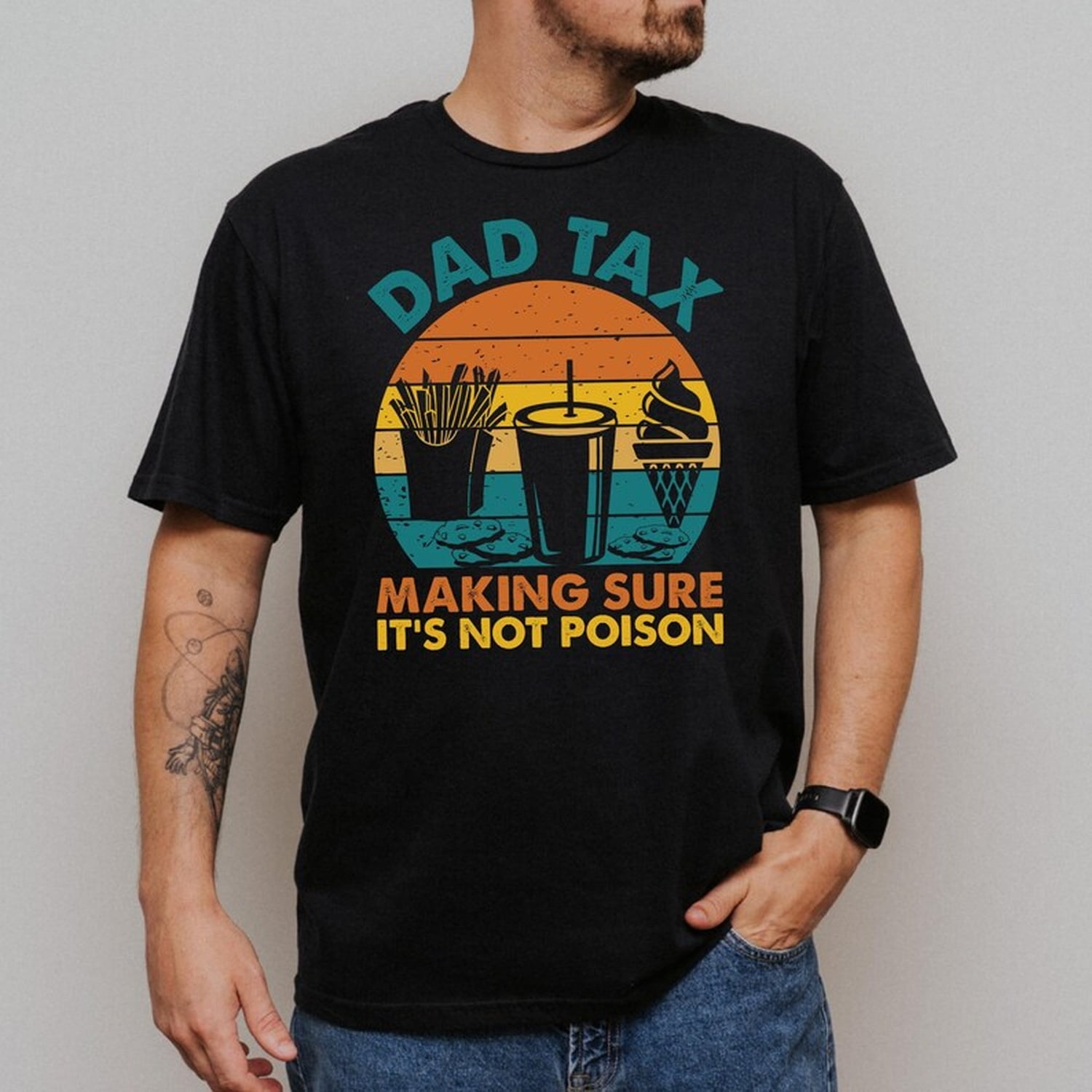 Dad Tax S1Hirt, Funny Dad S1Hirt, Fathers Day Gift, Dad Gif, Birthday ...