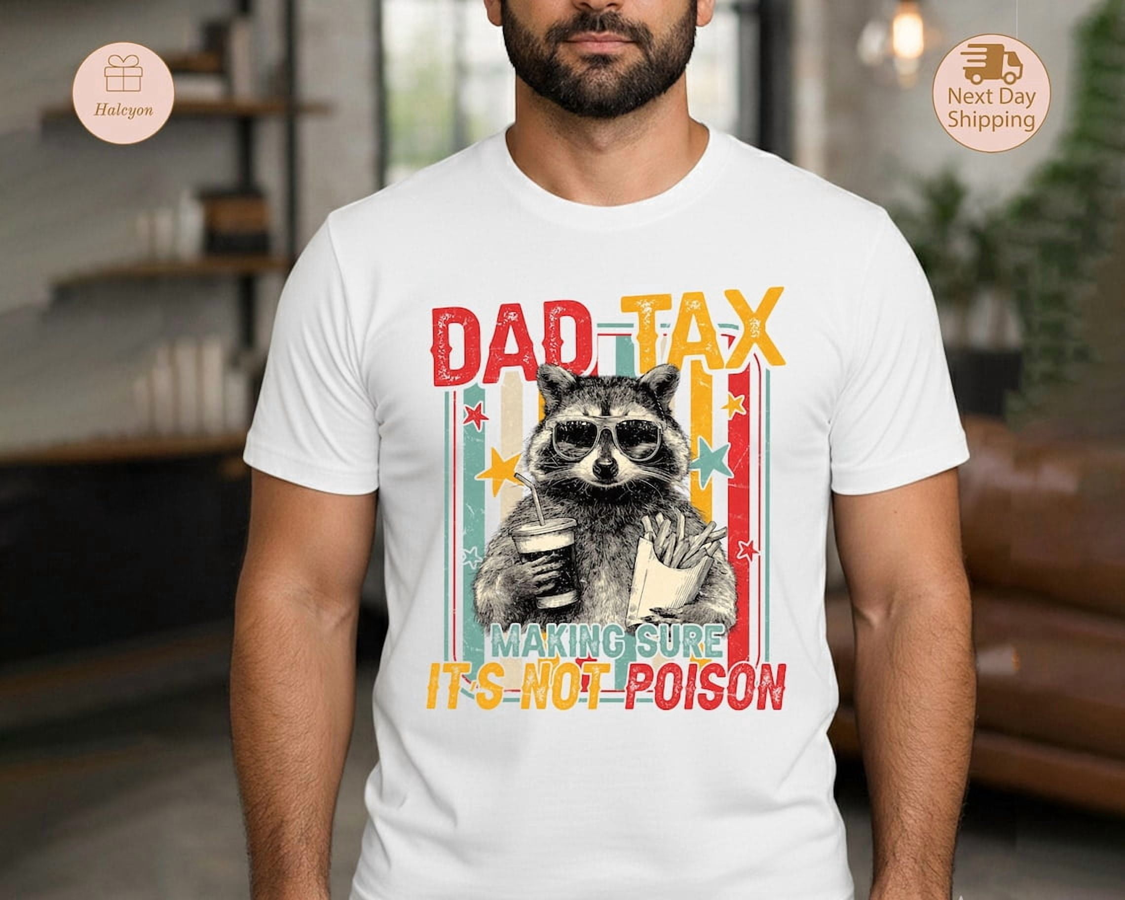 Dad Tax Shirt Animal Snack Tshirt Dad Joke Sweater Father's Day Trash ...