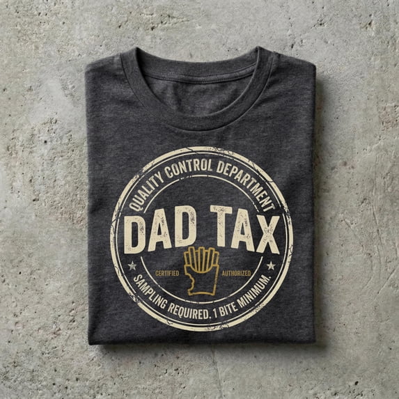 Dad Tax Shirt Funny Foodie Gift Sarcastic Snack Tee Dad Shirt - Walmart.com