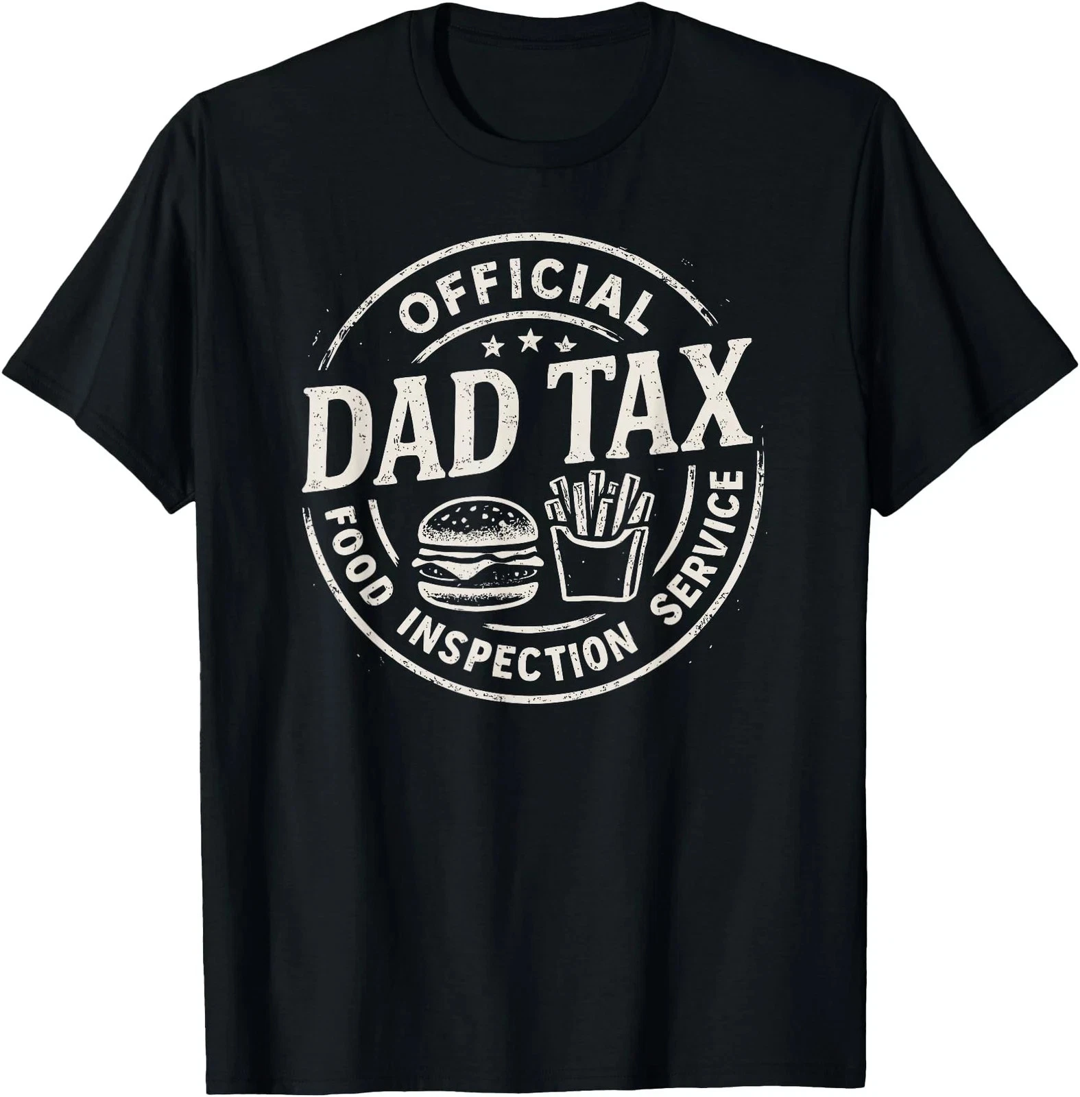 Dad Tax T-Shirt | Funny Daddy Papa Snack Stealing Meme Tee for Fatherâ ...