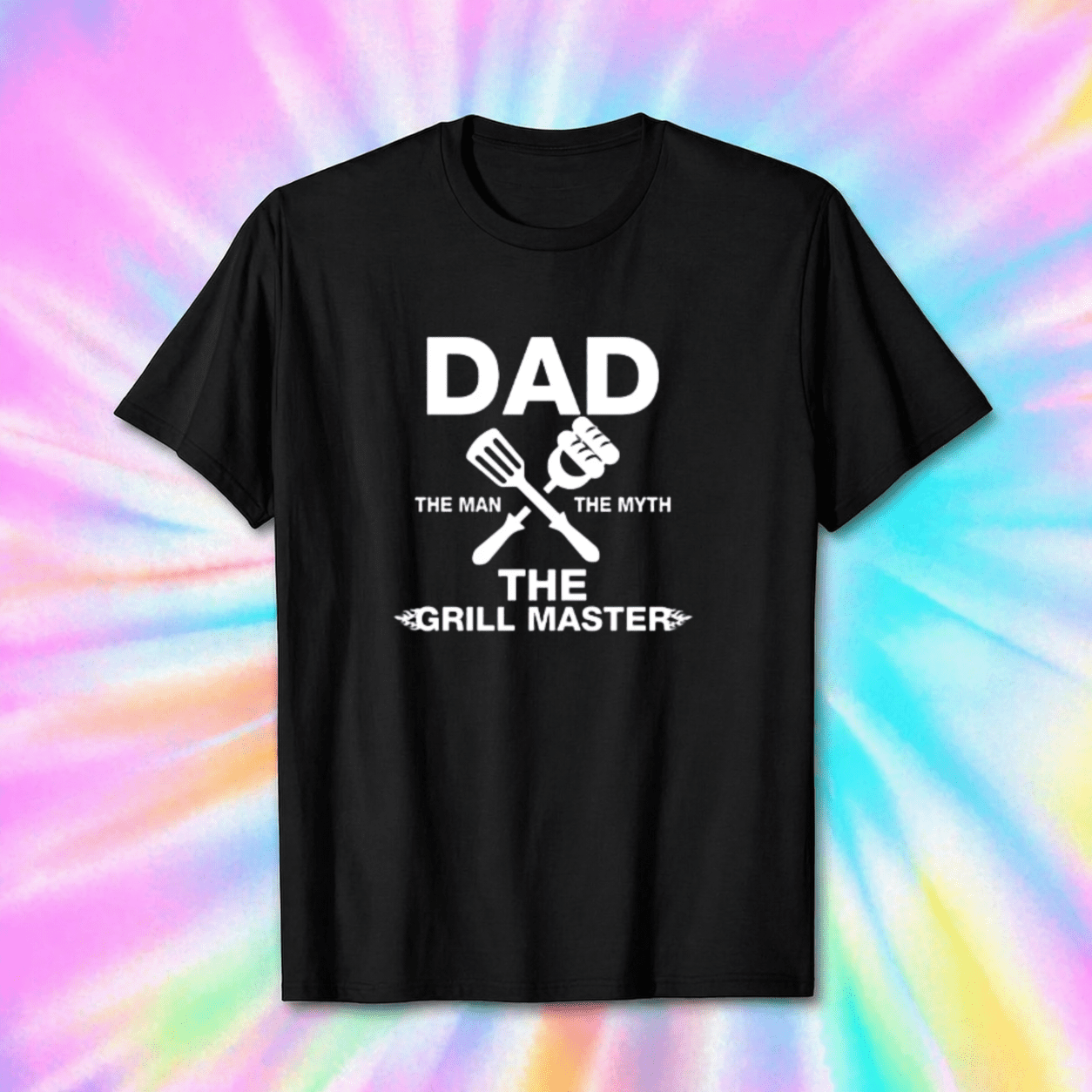 Dad The Grill Master Funny Father Cooking BBQ Party Unisex T-Shirt ...