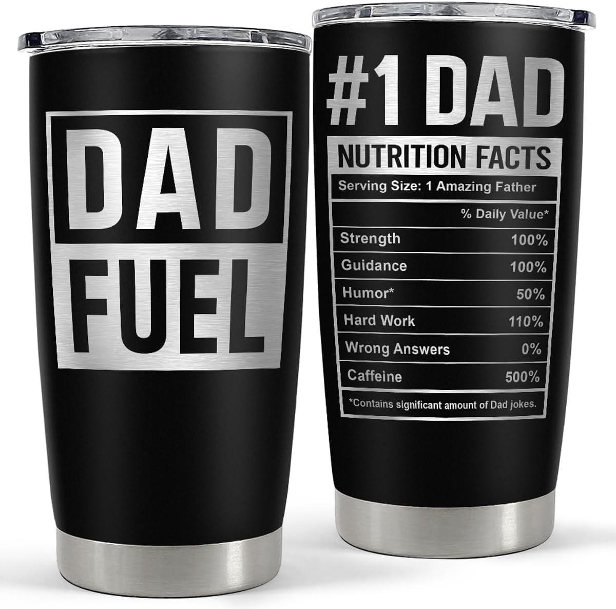 Dad Tumbler 20oz, Dad Fuel Cup Stainless Steel Insulated Tumblers ...