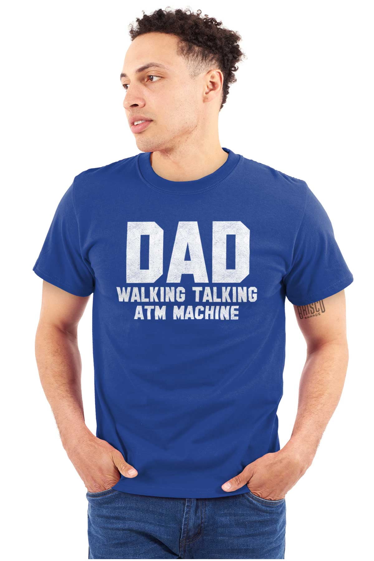 Dad Walking Talking ATM Machine Funny Men's Graphic T Shirt Tees Brisco ...