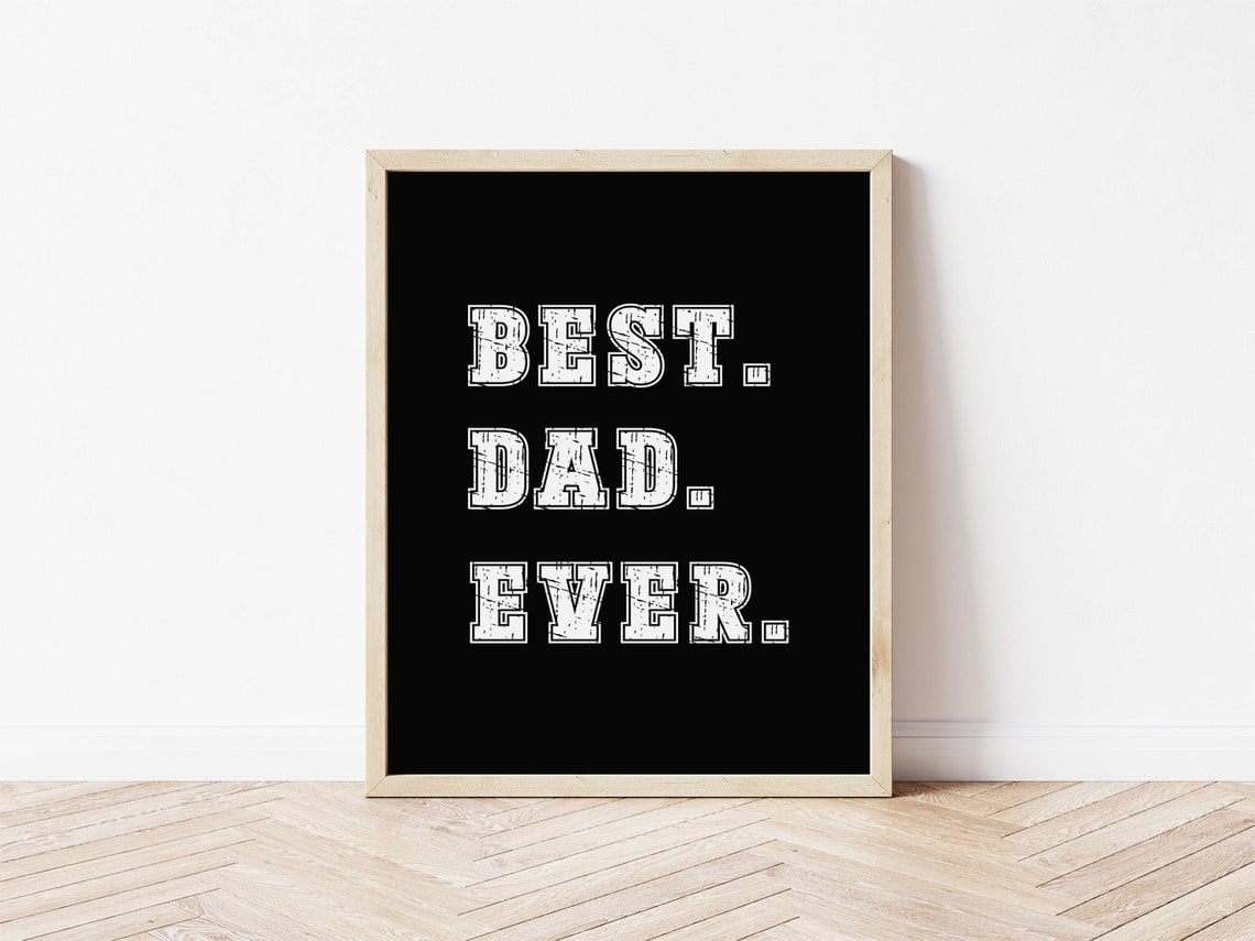 Dad Wall Art Aesthetic Room Decor Him Man Cave Poster, Unframed Poster ...
