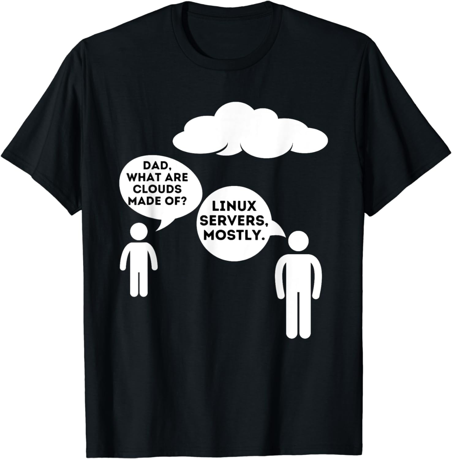 Dad What Are Clouds Made Of? - Funny Programmer & Coding T-Shirt - Walmart.com