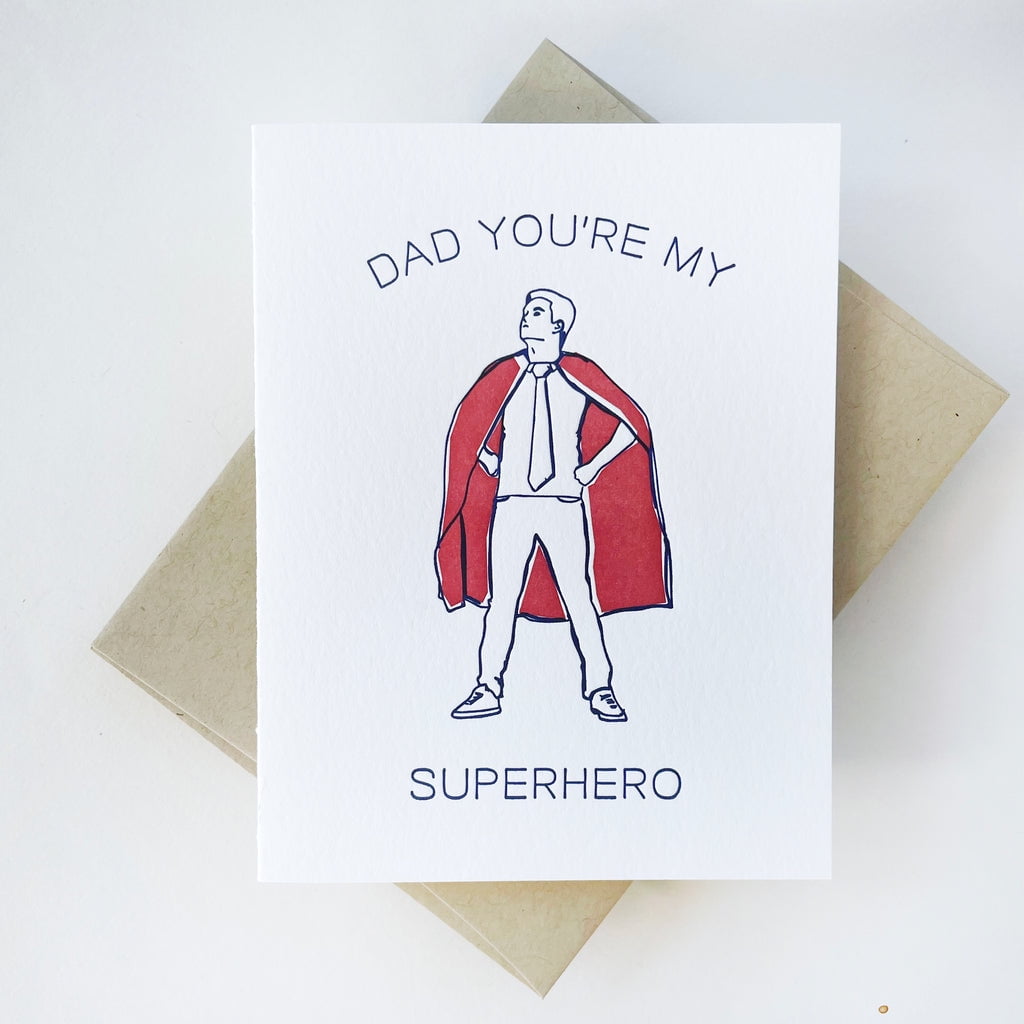 Dad You're My Superhero Greeting Card – Perfect for Father's Day ...