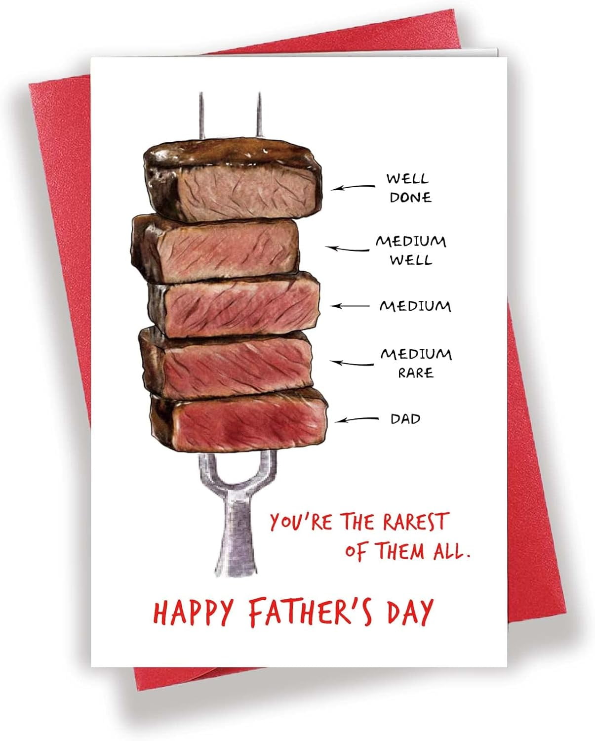 Dad Youre The Rarest Of Them All Funny Fathers Day Greeting Card