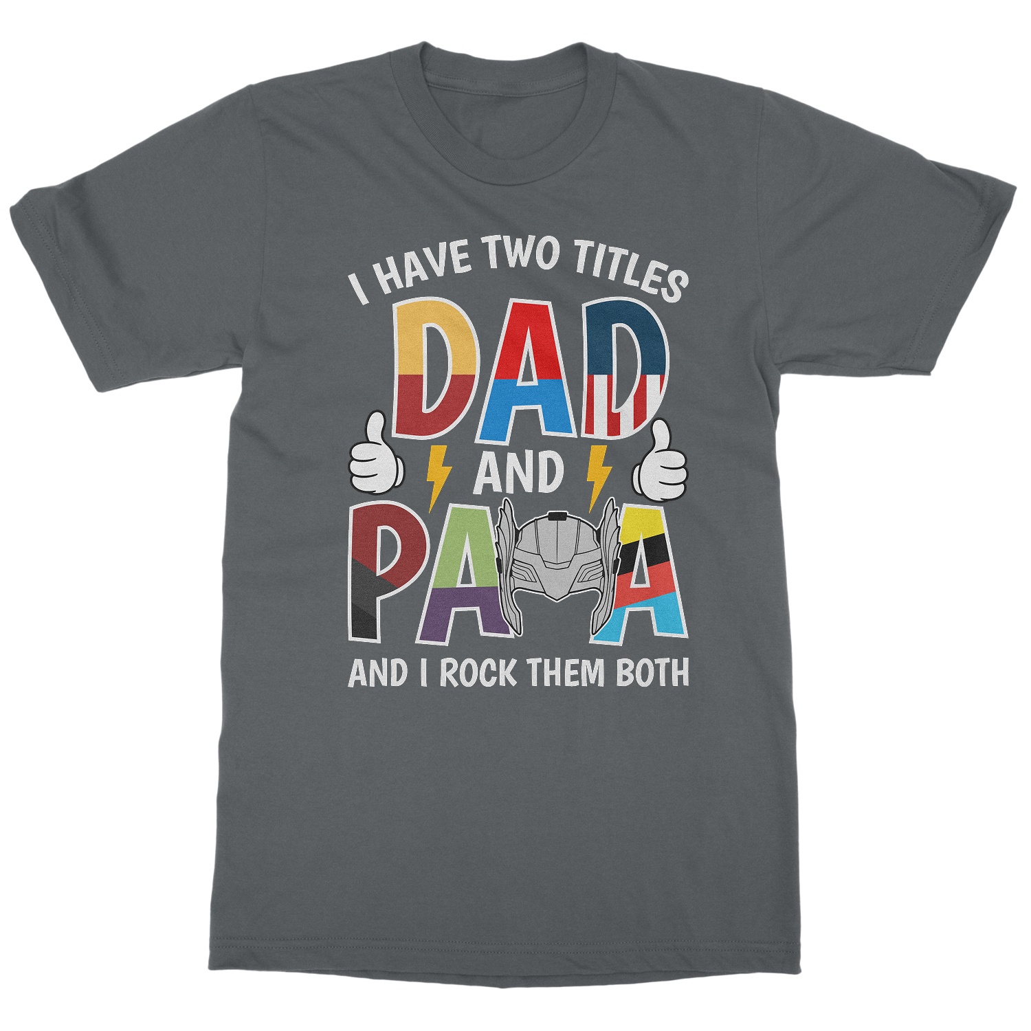 Dad and Papa - Rock Them Both - Fathers Day Hero Gift Unisex T-Shirt ...