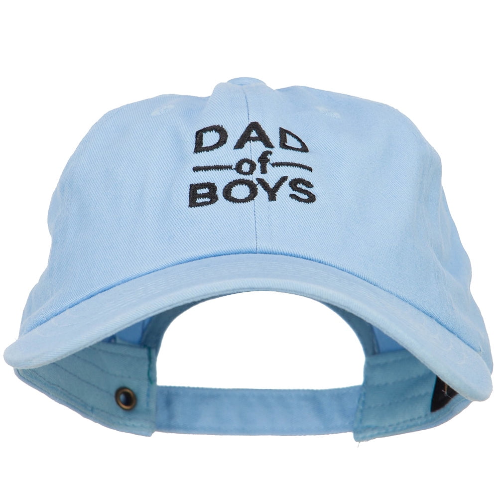 Dad of Boys Embroidered Unstructured Cotton Cap - Blue OSFM - Walmart.com
