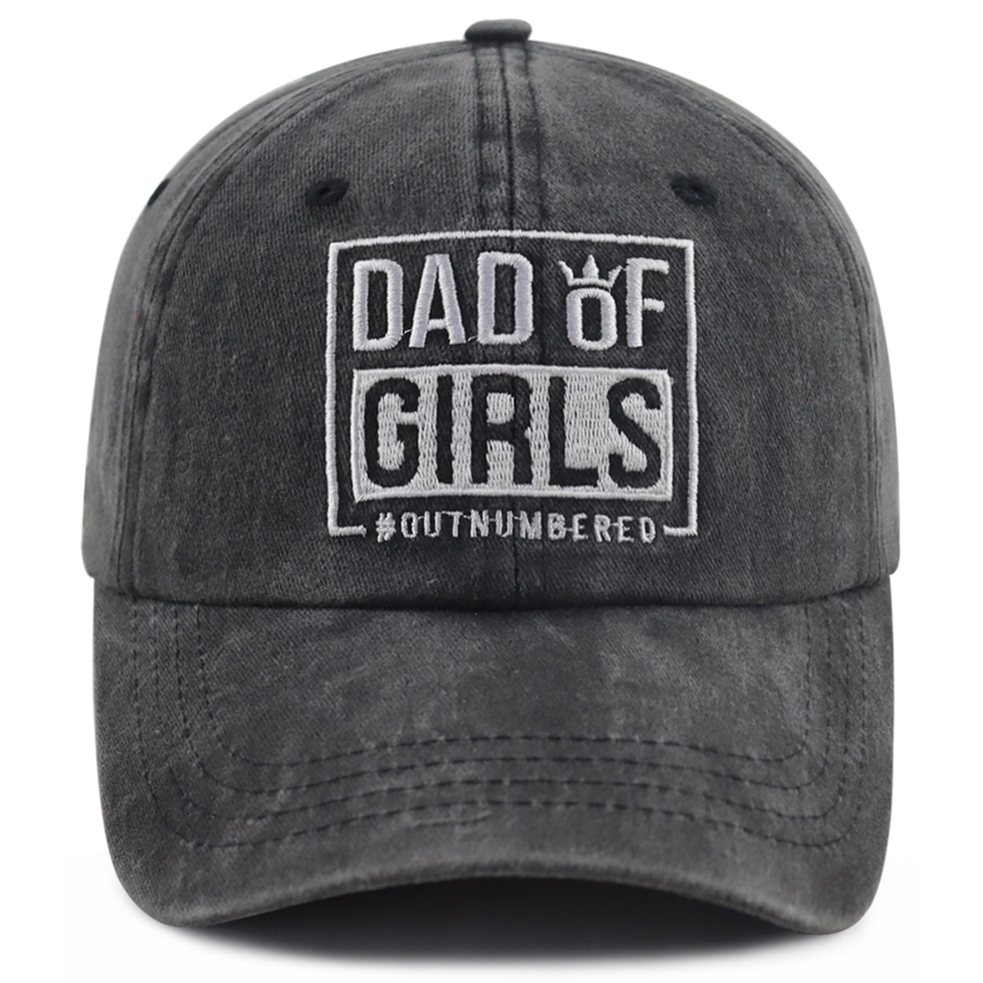 Dad of Girls Outnumbered Hat for Men, Funny Adjustable Cotton ...