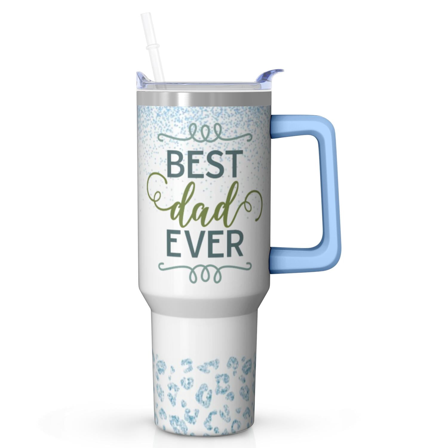 Dad's Brew Companion Tumbler Gift, 40oz, Best Dad Ever Engraved ...