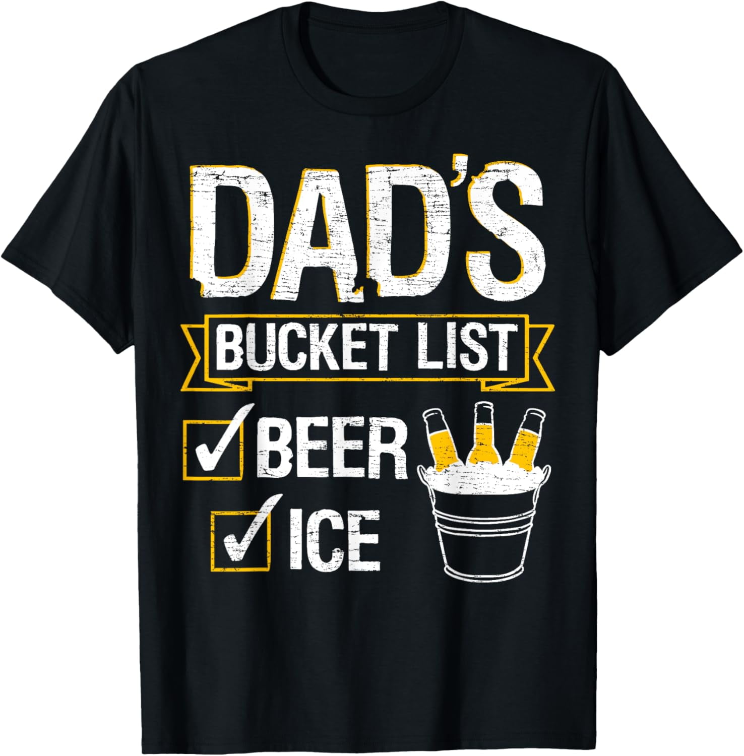 Dad's Bucket List Beer Bottles Father's Day T-Shirt - Walmart.com